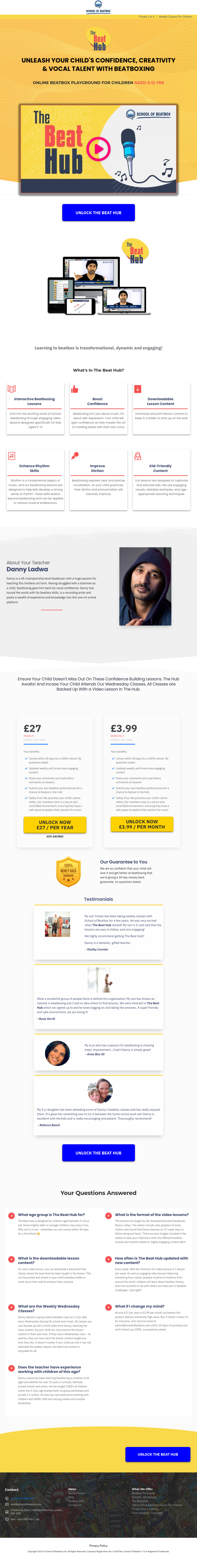 The Beat Hub - Beatbox For Kids