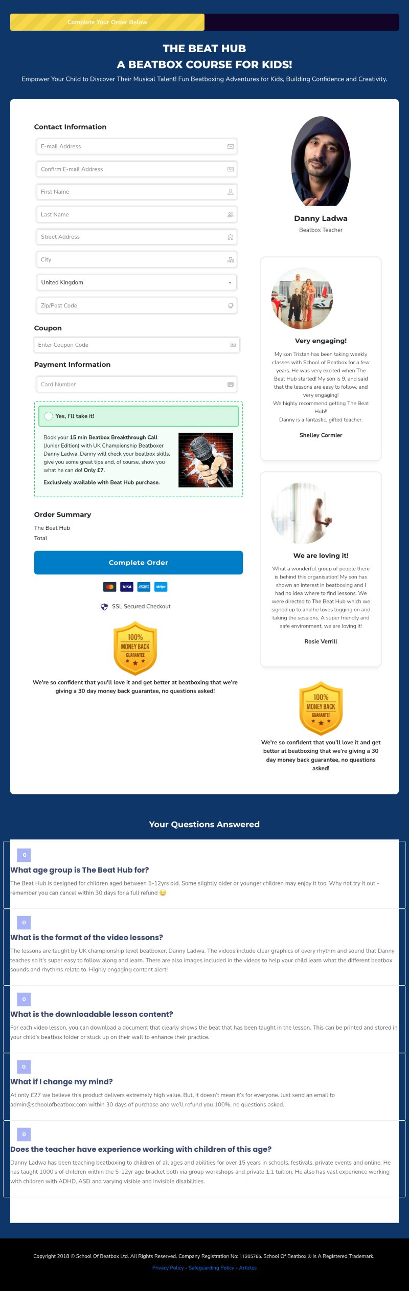 Beat Hub Checkout - School Of Beatbox